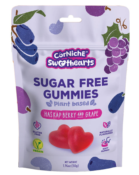 Corniche Sugar Free Gummies Haskap Berry & Grape 50g – Fresh Food ...