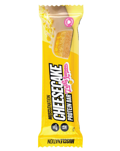 Muscle Nation Cheesecake Protein Bar Lemon 50g – Fresh Food Enterprises