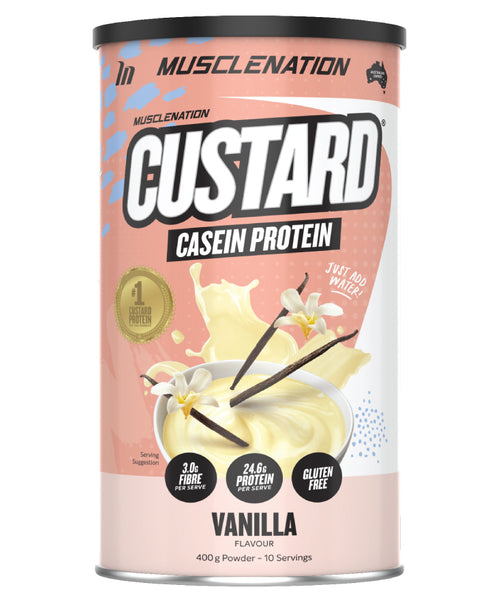 Muscle Nation Custard Protein Powder Vanilla 400g – Fresh Food Enterprises